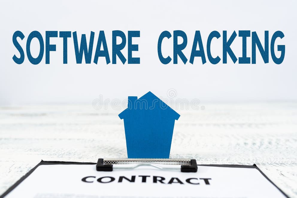 Inspiration Showing Sign Software Cracking. Business Idea Modification ...