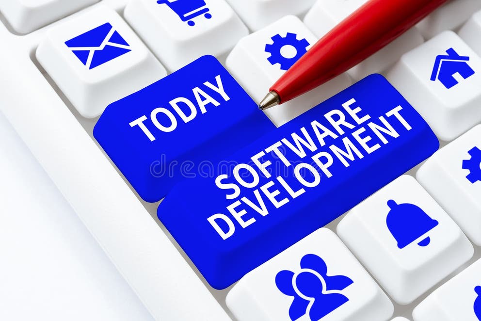 Text Showing Inspiration Software Development. Conceptual Photo ...