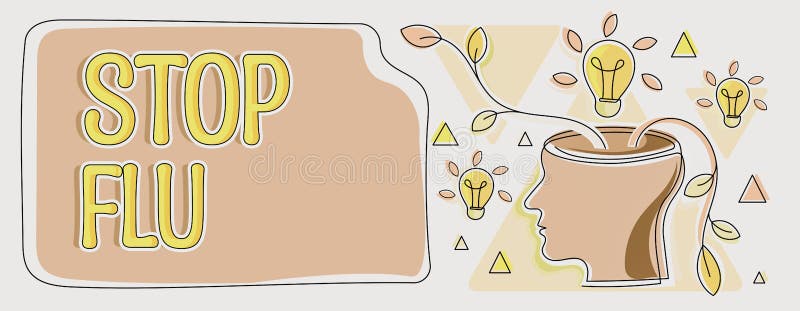Inspiration Showing Sign Stop Flu. Business Overview a Process of ...
