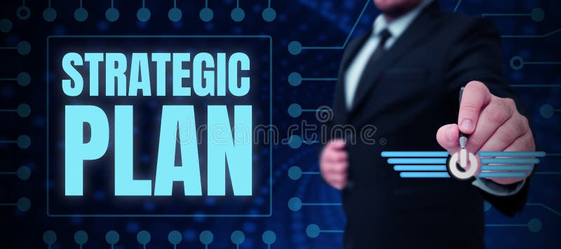 Text Showing Inspiration Strategic Plan. Word Written on a Process of ...