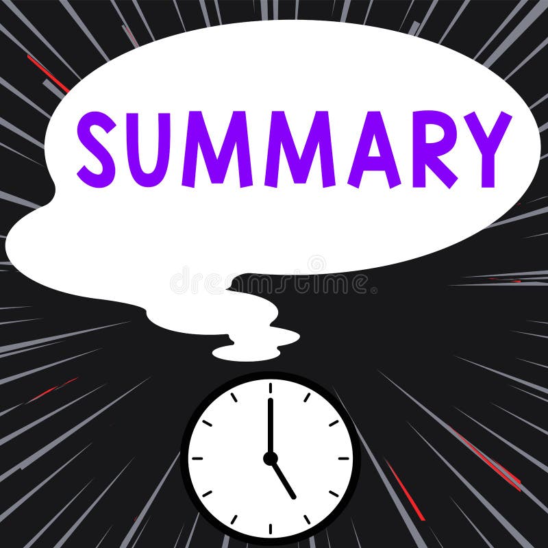 Inspiration Showing Sign Summary. Concept Meaning Brief Statement ...