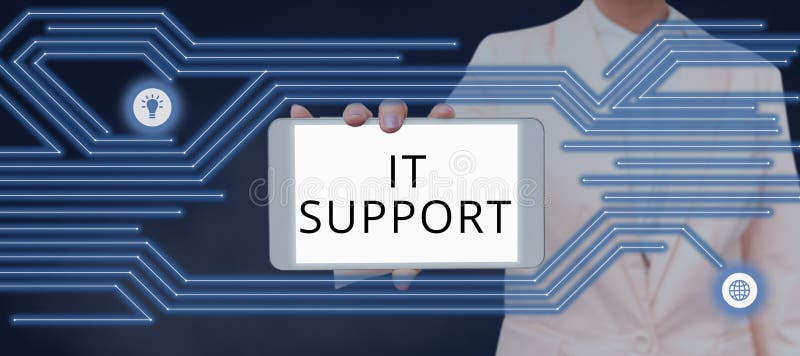 Inspiration Showing Sign it Support. Business Approach Lending Help ...