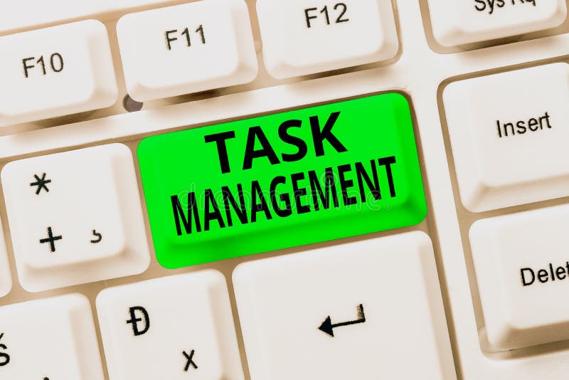 Inspiration Showing Sign Task Management. Concept Meaning the Process ...