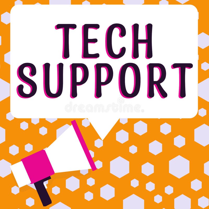 Inspiration Showing Sign Tech Support. Business Idea Assisting ...