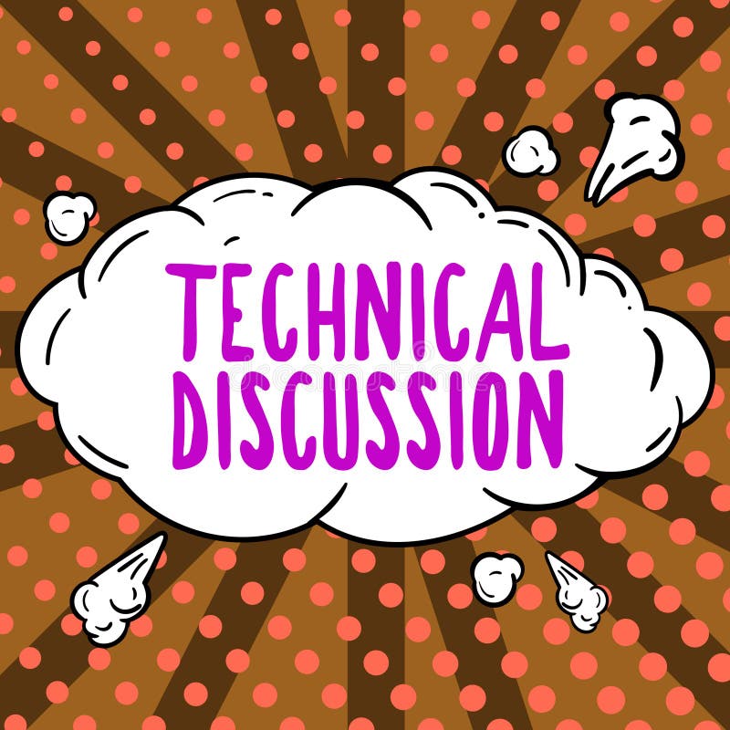 Inspiration Showing Sign Technical Discussion. Word Written on ...