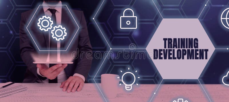 Sign Displaying Training Development. Business Showcase Learn and ...