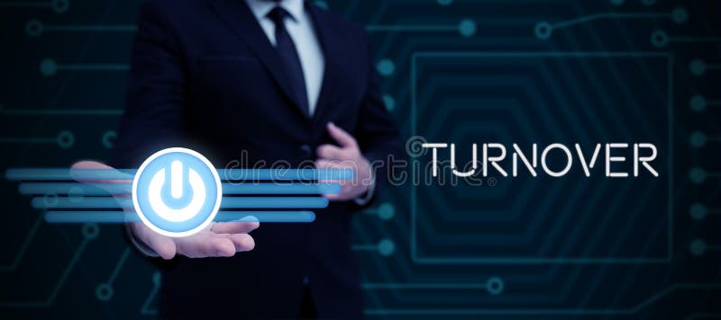 Text Caption Presenting Turnover. Concept Meaning the Percentage of ... Text Caption Presenting Turnover. Concept Meaning the Percentage of ...