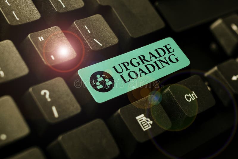 Conceptual Display Upgrade Loading. Internet Concept Advancement of ...
