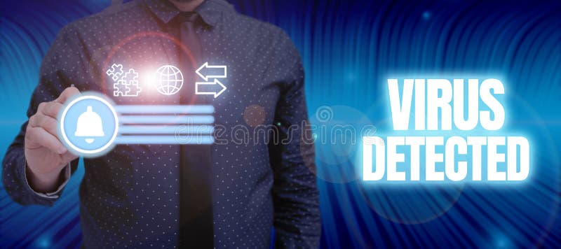 Inspiration Showing Sign Virus DetectedA Computer Program Used To ...