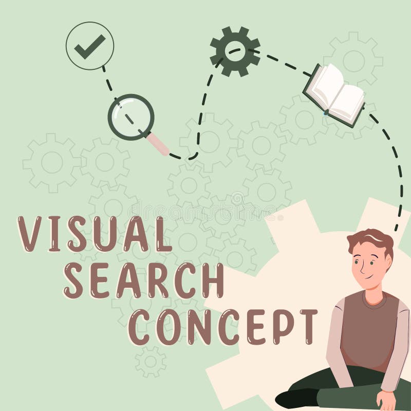 Inspiration Showing Sign Visual Search Concept. Internet Concept ...