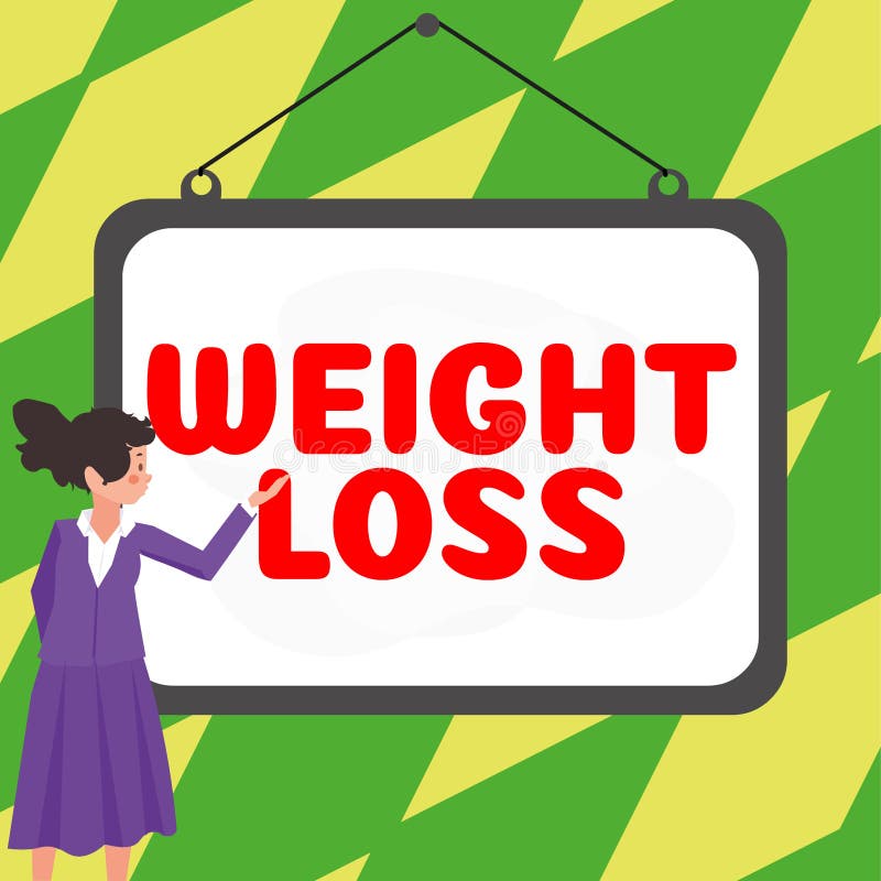 Inspiration Showing Sign Weight Loss. Word Written on Decrease in Body ...