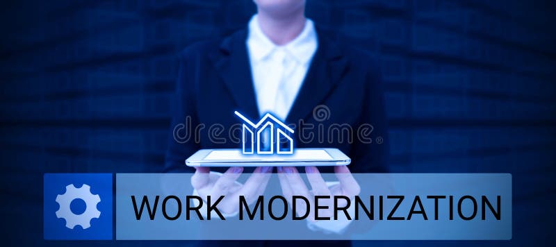 Inspiration Showing Sign Work Modernization. Word Written on Changing ...