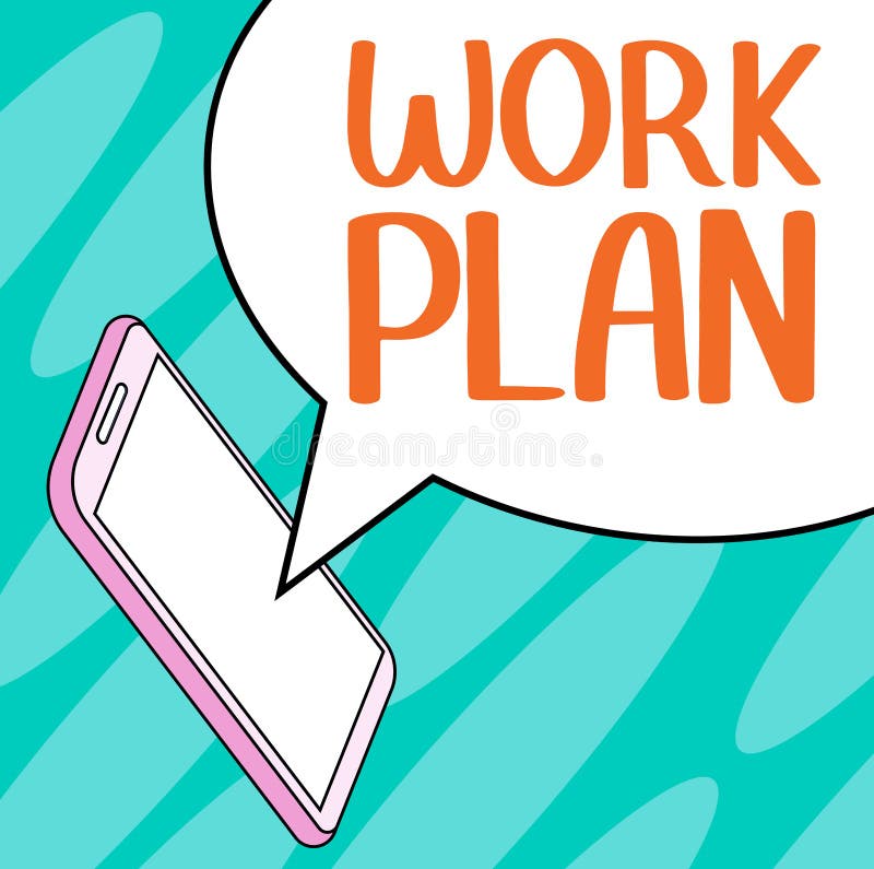 Handwriting Text Work Plan. Internet Concept Project To Be Accomplished ...