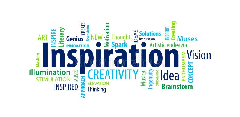 Inspiration Word Cloud stock vector. Illustration of collage - 158104666