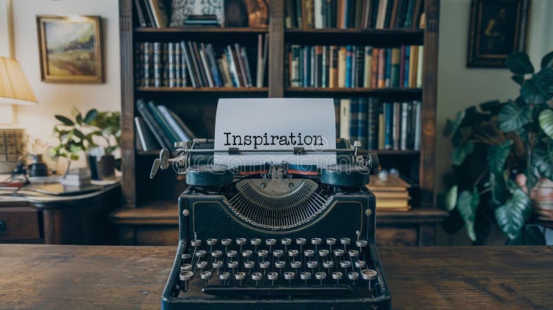 Inspiration Word Written on Classic Vintage Typewriter Stock ...