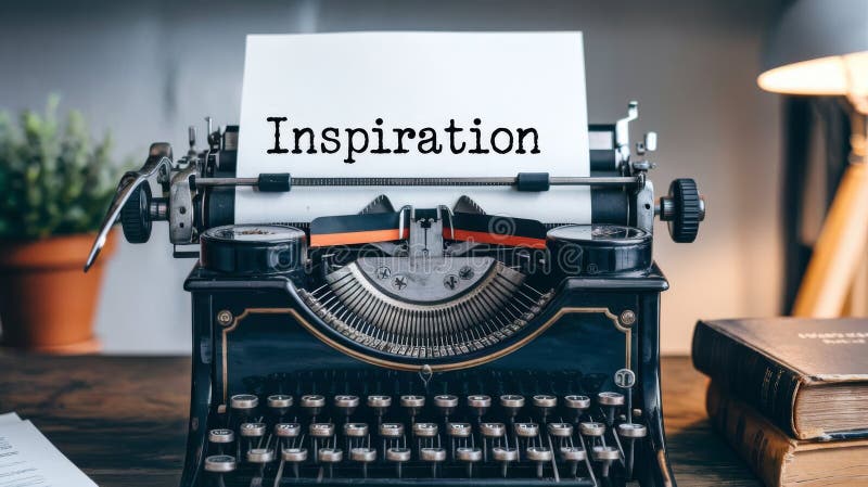 Inspiration Word Written on Classic Vintage Typewriter Stock ...