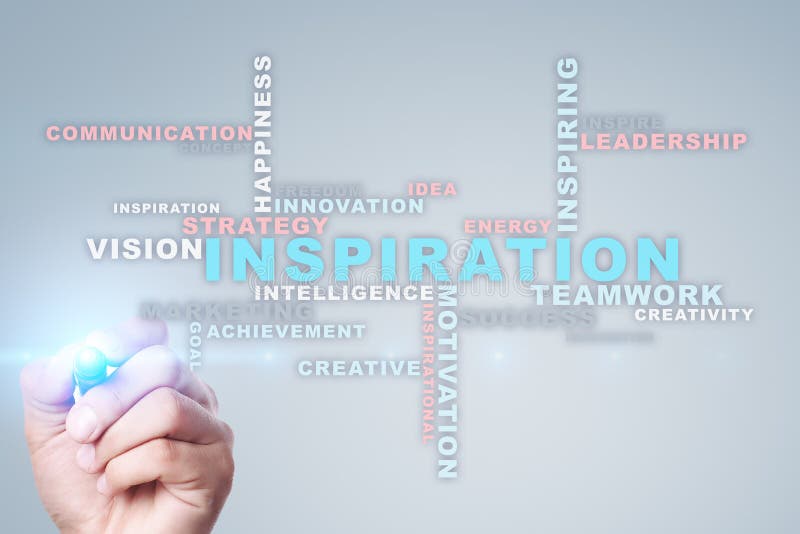 Inspiration Words. Meaning Words Inspiration. Stock Image - Image of ...