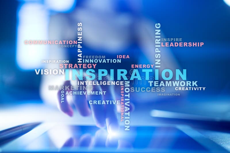 Inspiration Words. Meaning Words Inspiration. Stock Image - Image of ...