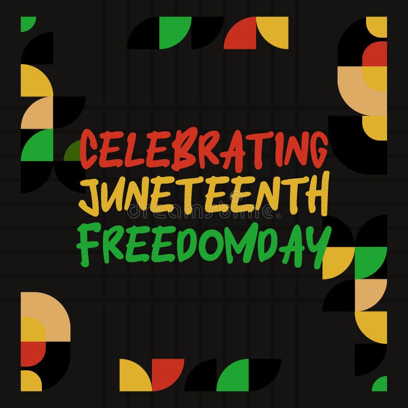 Inspirational Art for Juneteenth Stock Vector - Illustration of june ...