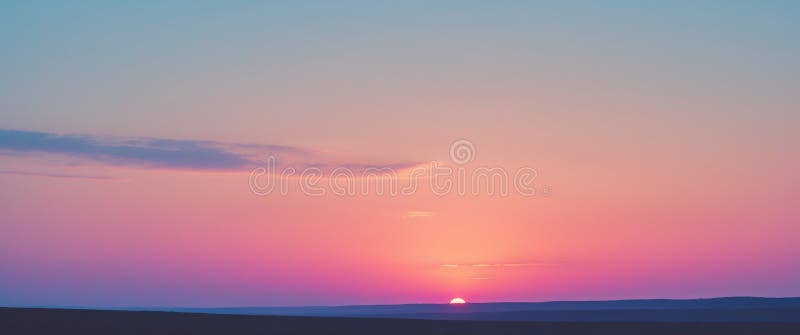 Inspirational Be Positive Sunset Landscape Image Stock Photo - Image of ...