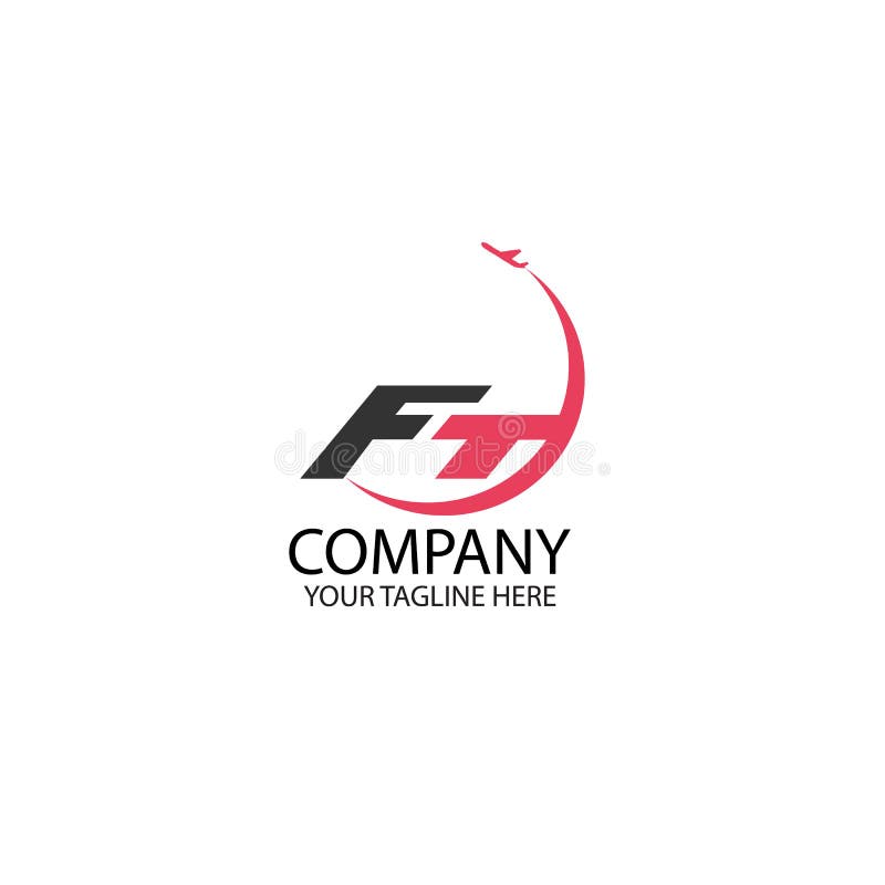 Inspirational Design of Travel Logos with FT Symbols Stock Vector ...