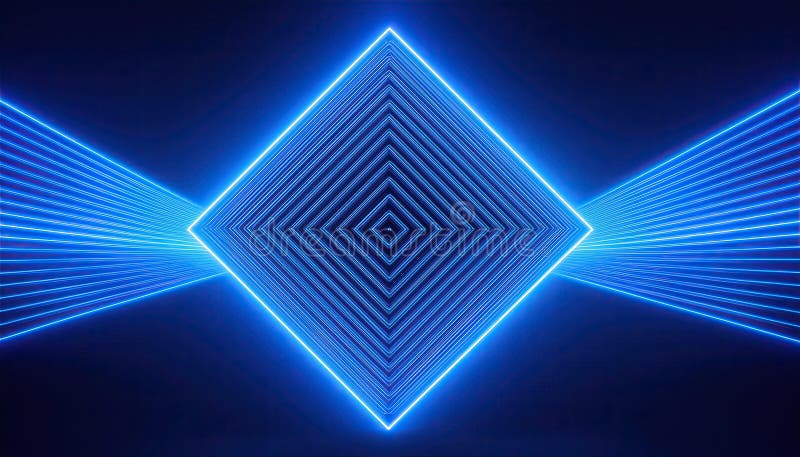 Inspirational Diamond Shape Created with Dynamic Motion Light Lines in ...