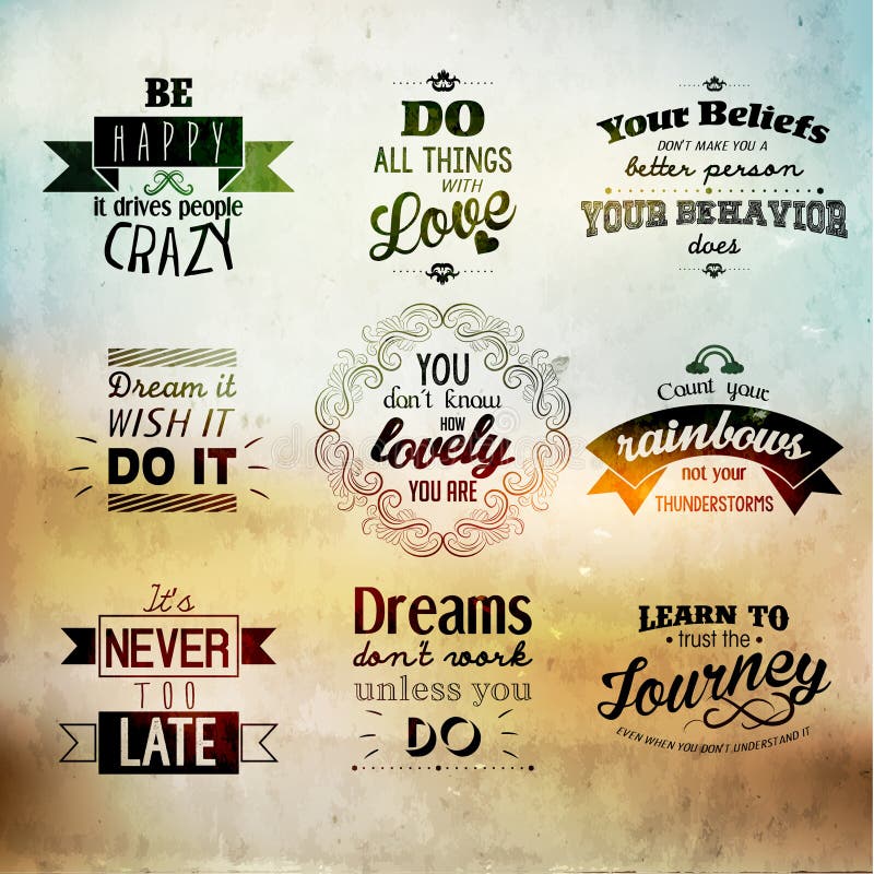 Inspirational and Encouraging Quote Vector Design Stock Vector ...