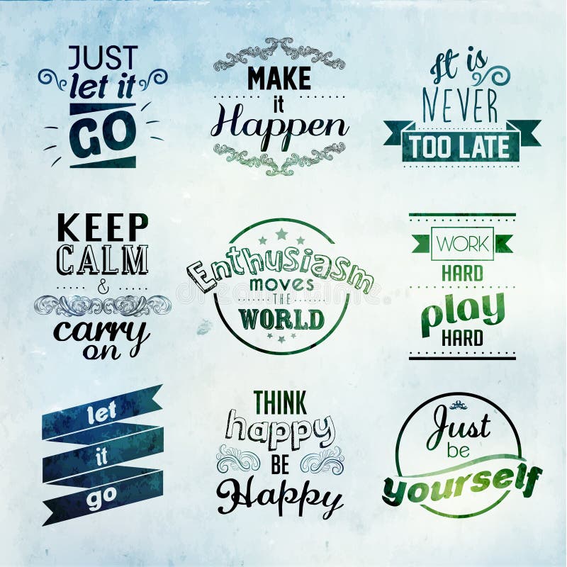 Inspirational and Encouraging Quote Vector Design Stock Vector ...