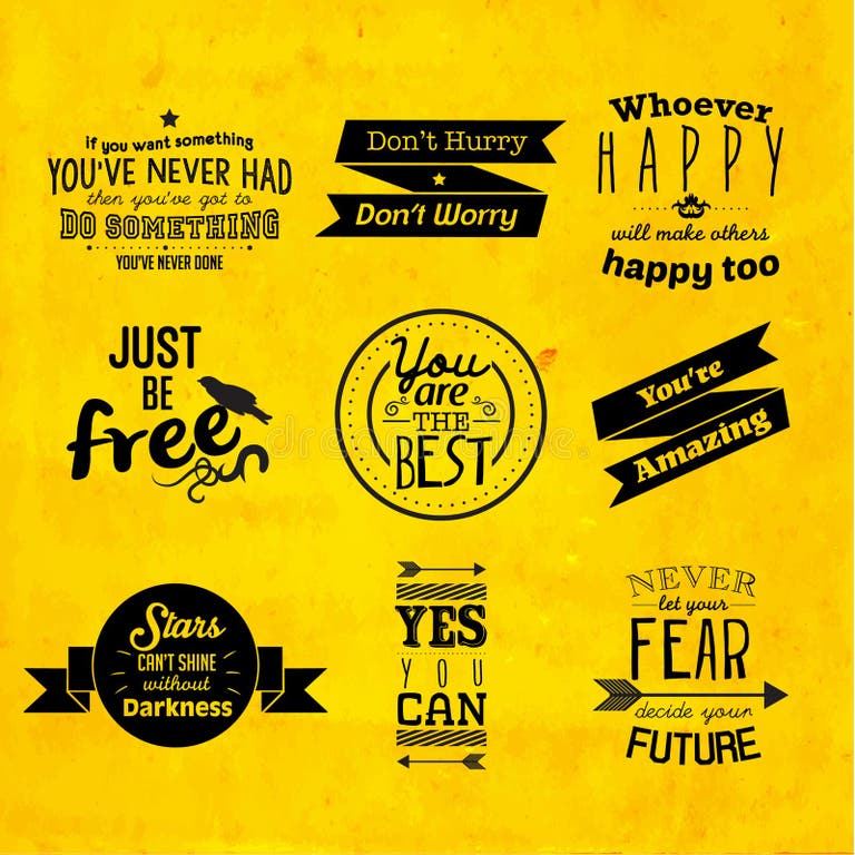 Inspirational and Encouraging Quote Vector Design Stock Vector ...