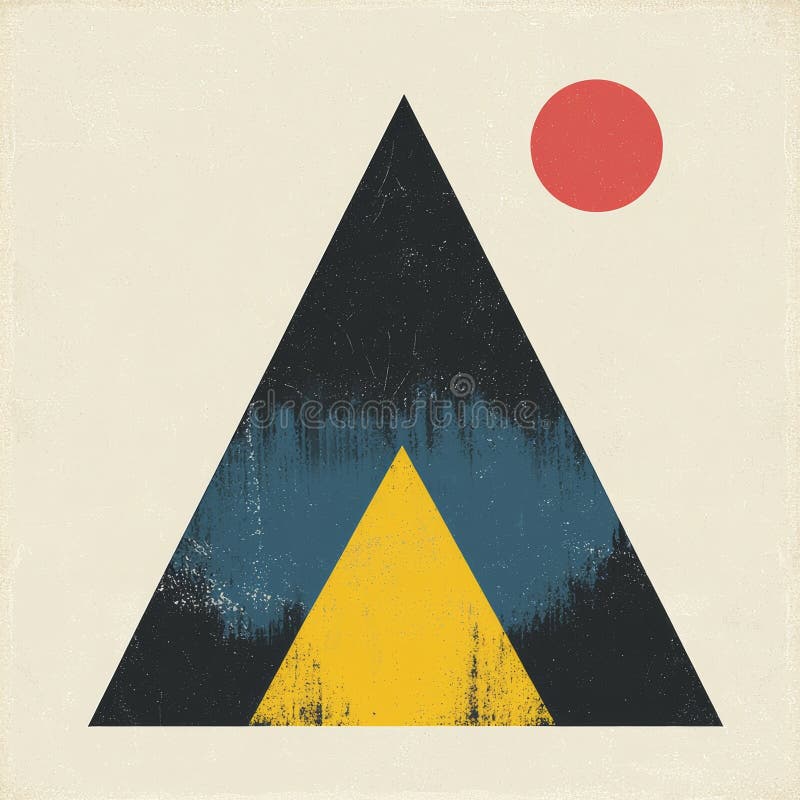 An Inspirational Facebook Post Featuring Bold Geometric Shapes and ...