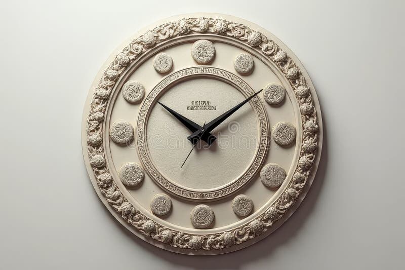 Inspirational Greek Mythology Wall Clock Stock Illustration ...