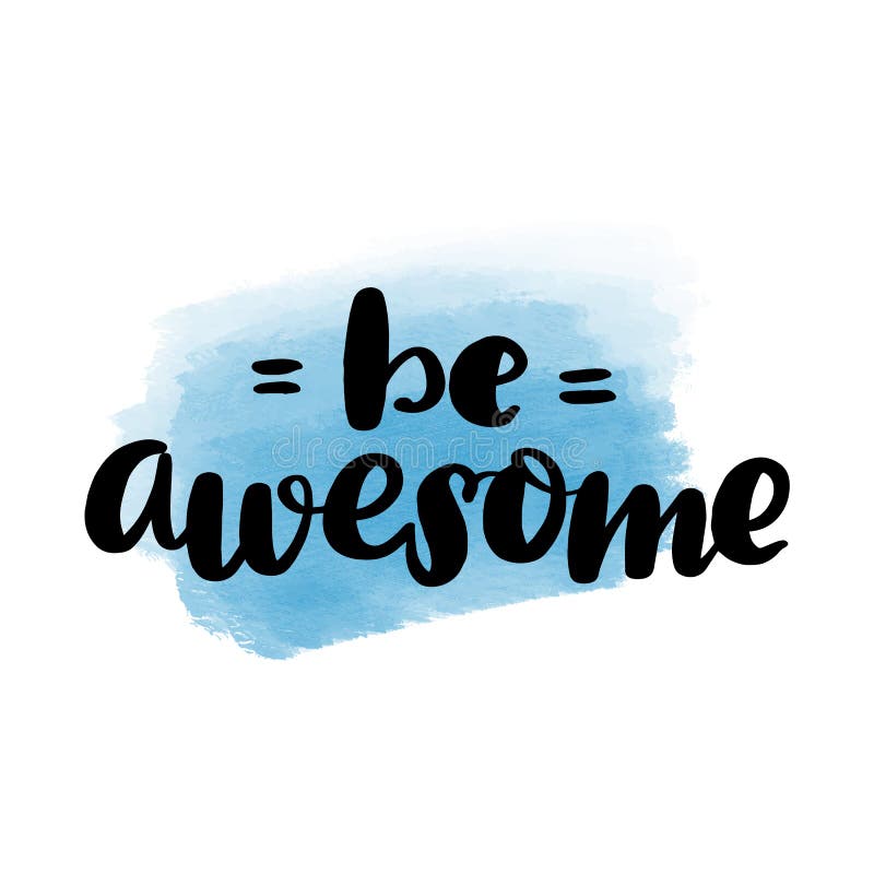 Awesome Handwritten Inscription Stock Illustrations – 359 Awesome ...