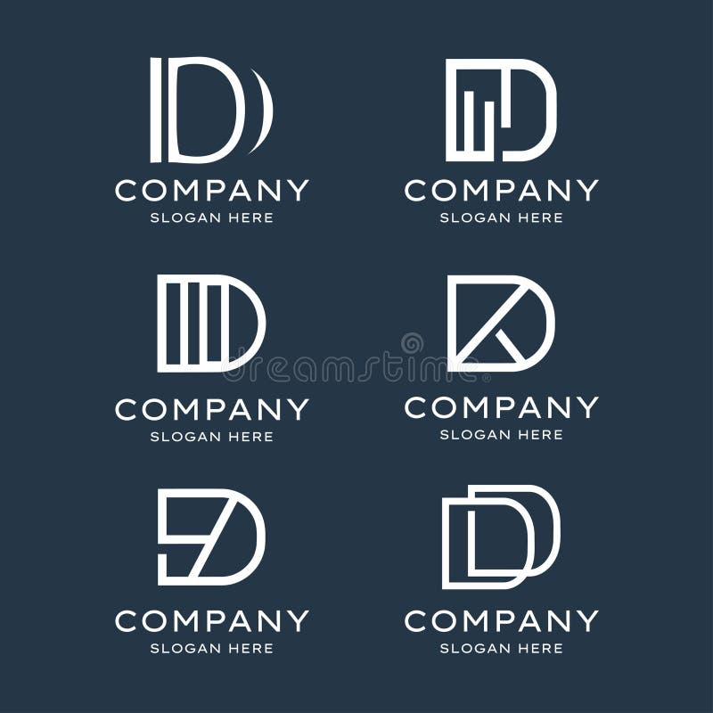 Inspirational Letter D Monogram Logo Stock Illustration - Illustration ...