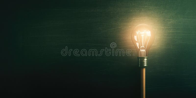 Inspirational Light Bulb Illumination Stock Photo - Image of generated ...