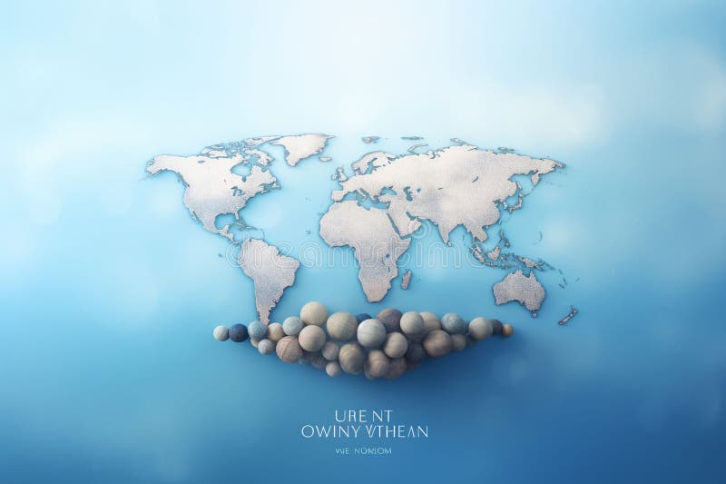 Inspirational Message about Unity and Wellbeing Stock Illustration ...