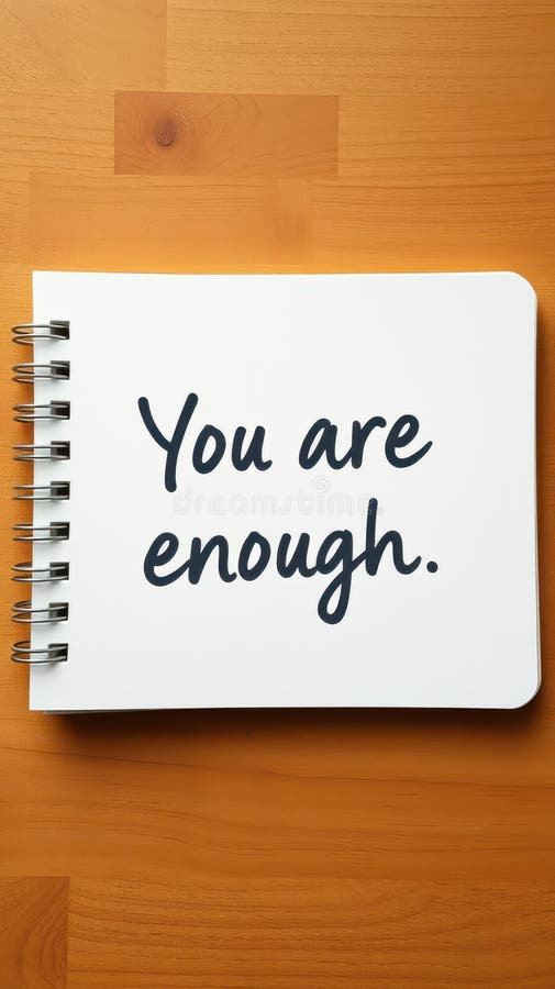 Inspirational Message Written in a Notebook on a Wooden Table Promoting ...