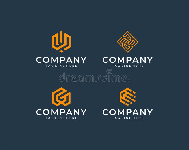 Inspirational Modern Bundle Logo Stock Vector - Illustration of letter ...