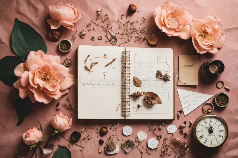 Inspirational Moodboard Collage: Hexagonal Tiles, Vintage Compass ...