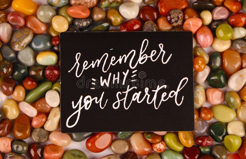 Inspirational and Motivational Quote. Remember Why You Started Stock ... Inspirational and Motivational Quote. Remember Why You Started Stock ...