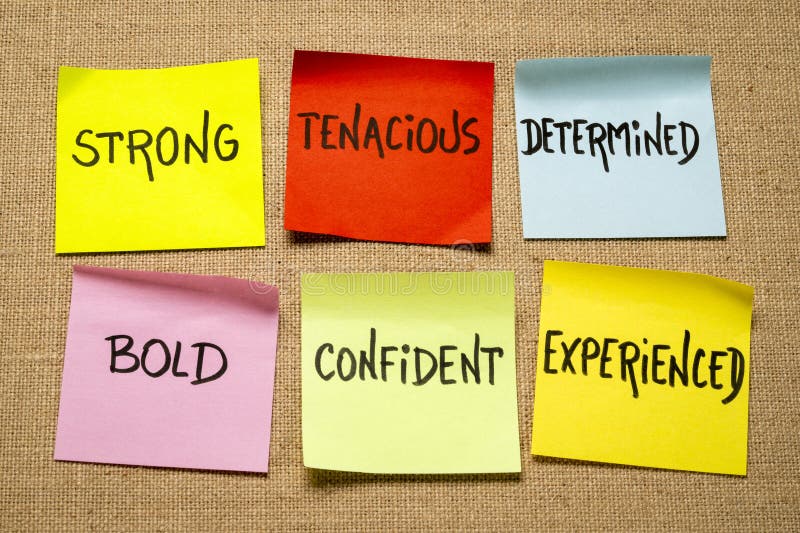 Inspirational Power Words - Strong, Tenacious, Determined, Bold ...