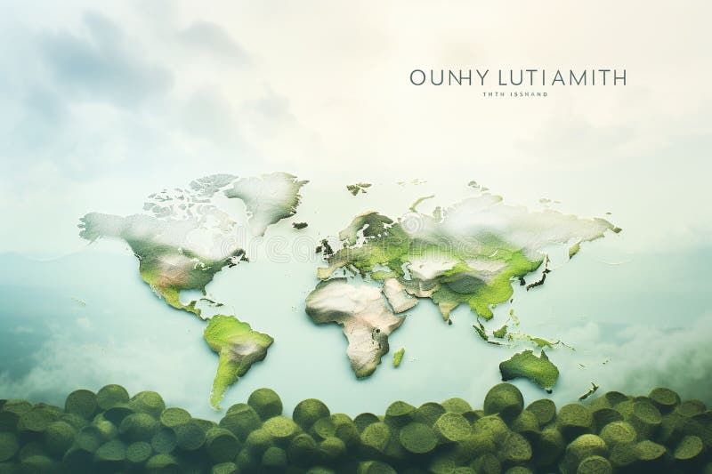 Inspirational Quote about Health and Unity Stock Illustration ...