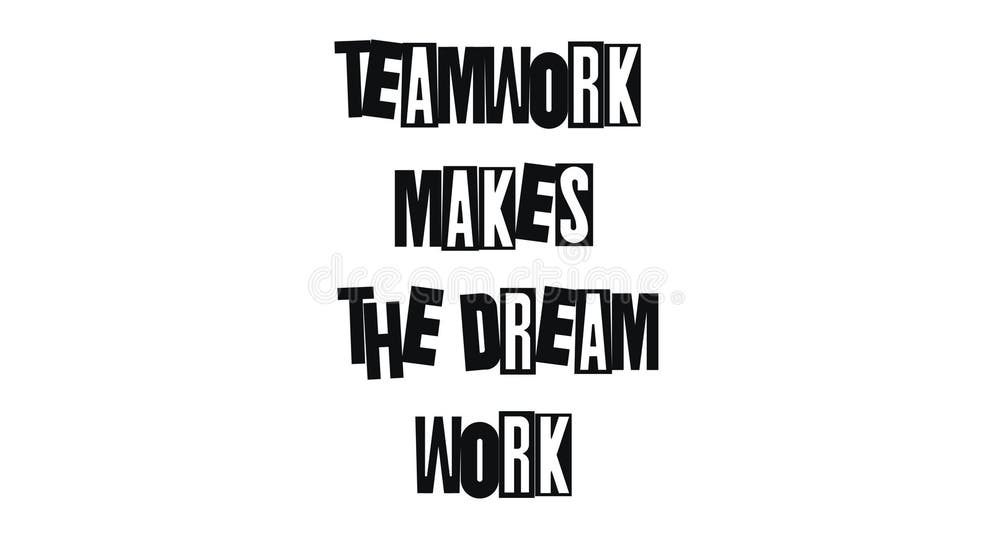 Teamwork Quote Typography Stock Illustrations – 1,466 Teamwork Quote ...