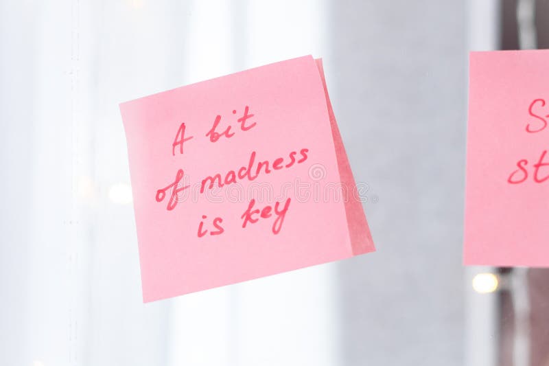 Inspirational Quotes on Pink Sticker on the Mirror,handwriting Text ...