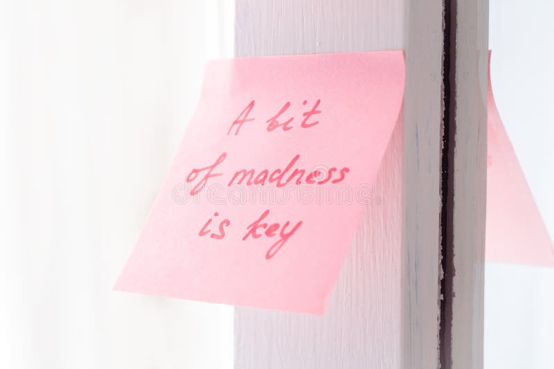 Inspirational Quotes on Pink Sticker on the Mirror,handwriting Text ...