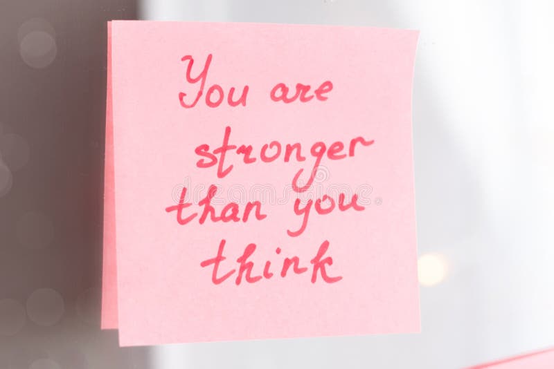 Inspirational Quotes on Pink Sticker on the Mirror,handwriting Text ...