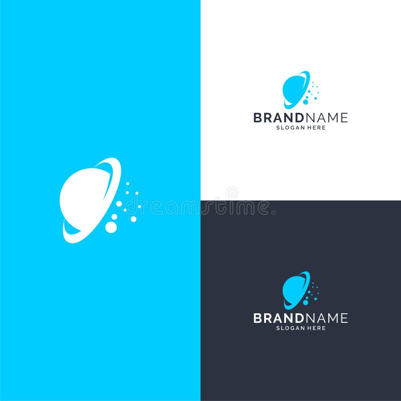 Space Logo Set in Retro Style Stock Vector - Illustration of poster ...