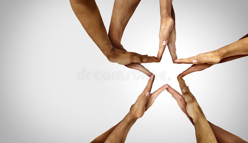 Inspirational Unity Star stock image. Image of business - 237684063