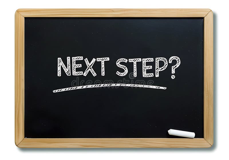 Inspirational Vintage Chalkboard Next Step Motivational Text Creative ...