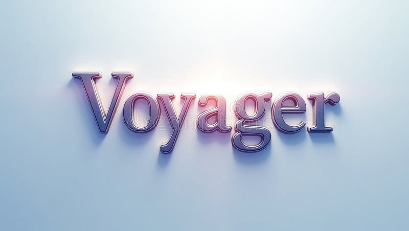 Inspirational Voyager Design Showcasing Captivating Typography with ...