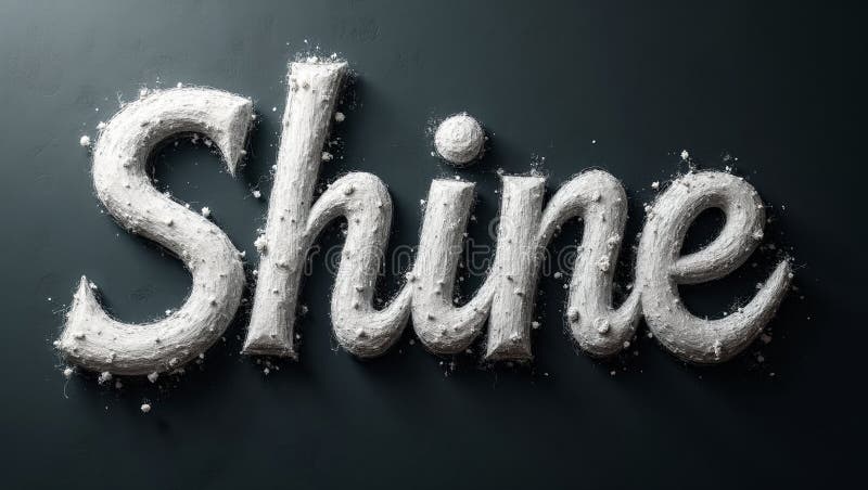 Inspirational Word Shine in Bold on Chalkboard Stock Illustration ...